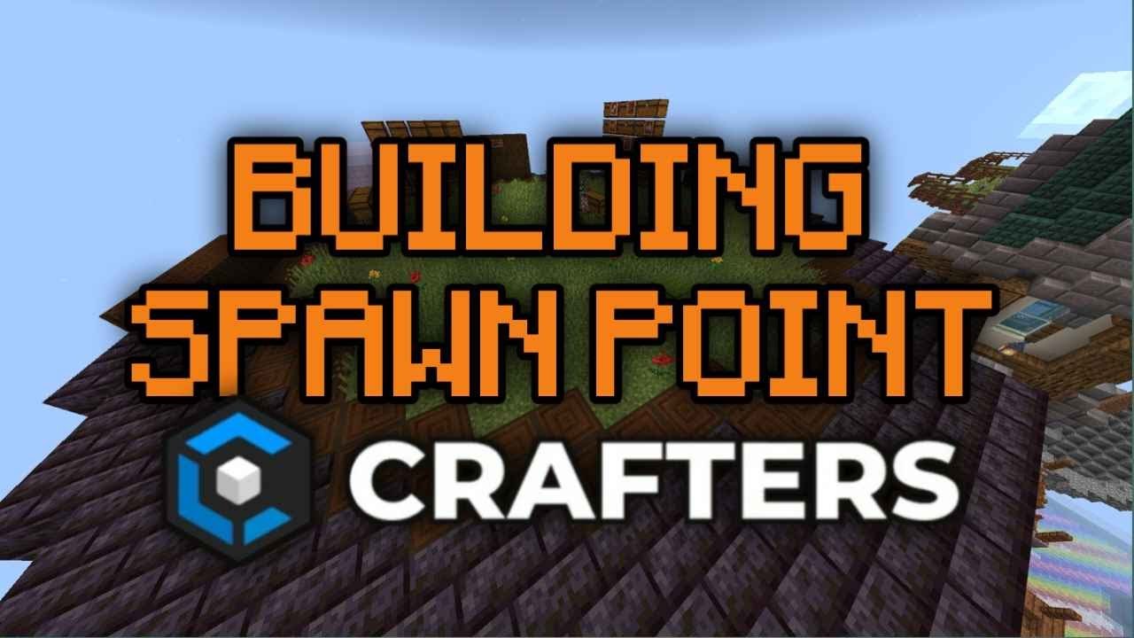 Making money and building spawn point (craftersMC skyblock!) - YouTube
