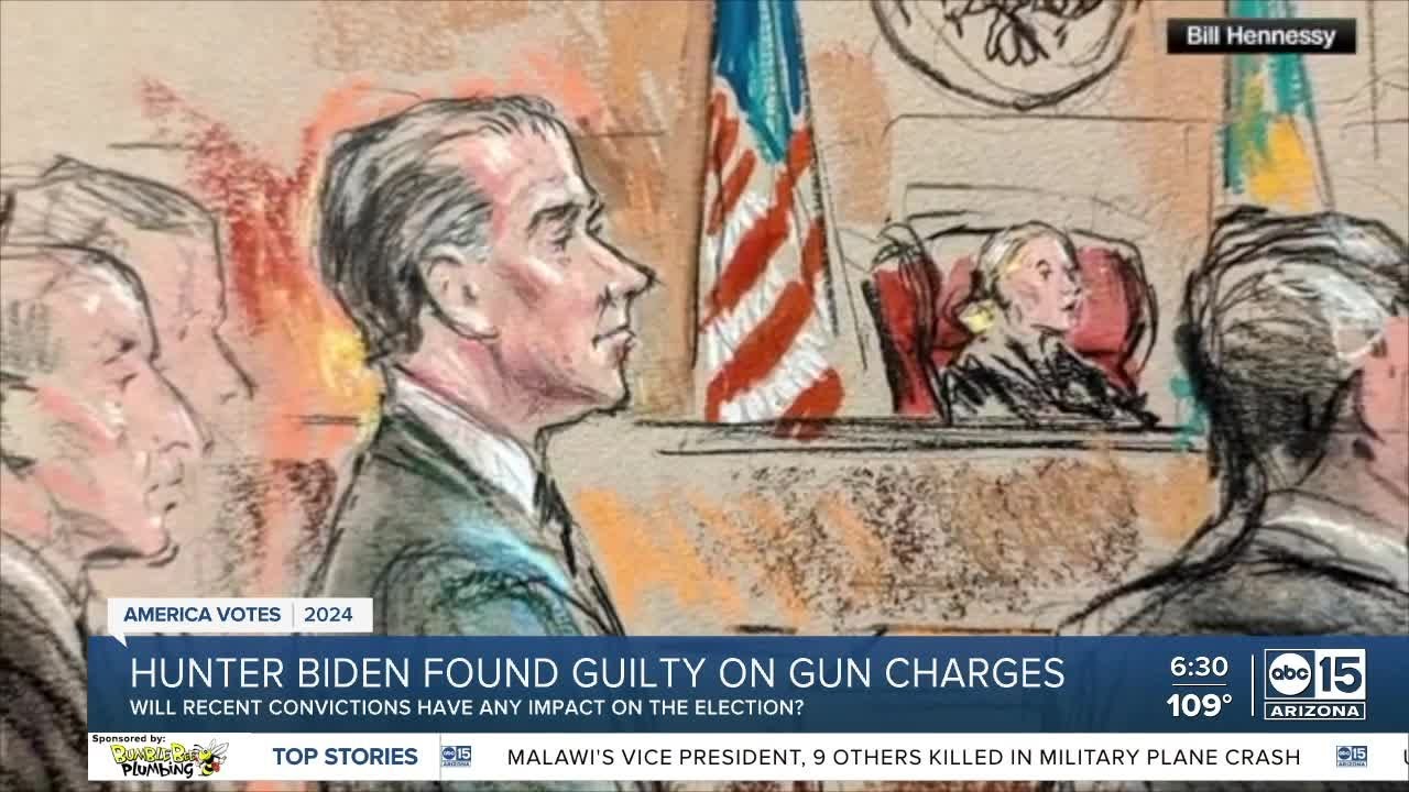 Hunter Biden found guilty on gun charges - YouTube