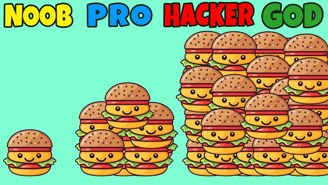Food Run - Noob vs Pro vs Hacker vs God - YouTube