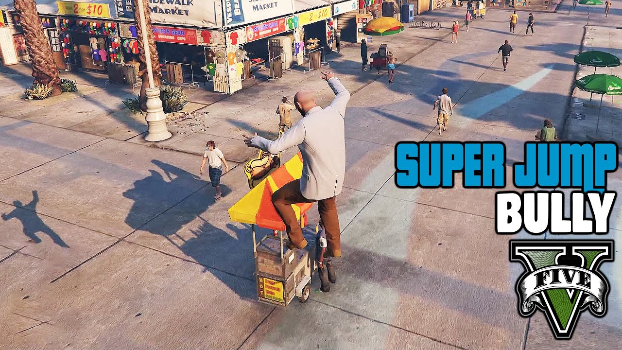 Bully With Super Jump - GTA V - YouTube