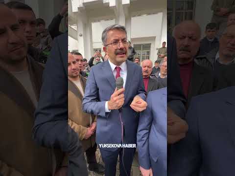 Ali Çelik Yüksekova’da vatandaşlarla vedalaştı