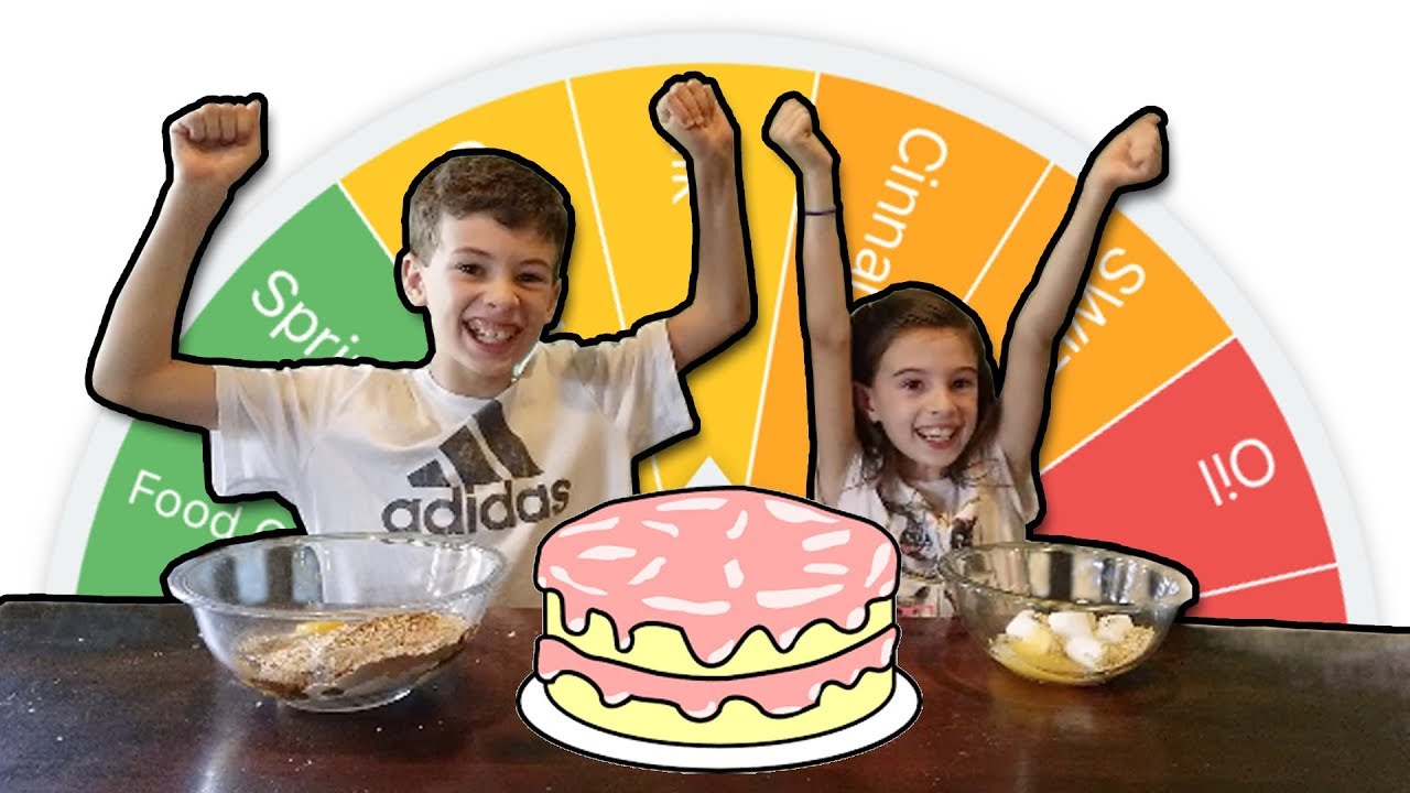 Mystery Wheel Cake Baking Challenge! - YouTube