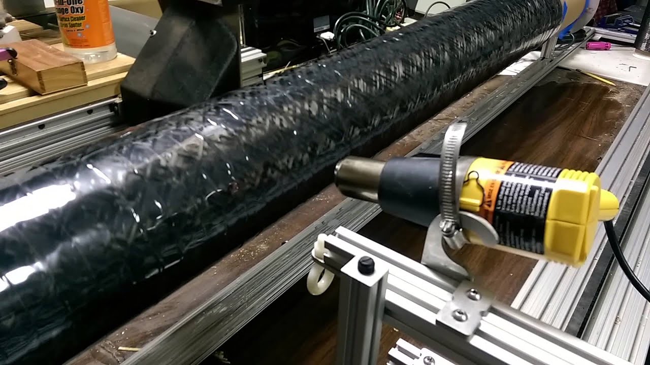 Shrink wrap heat cure - YouTube