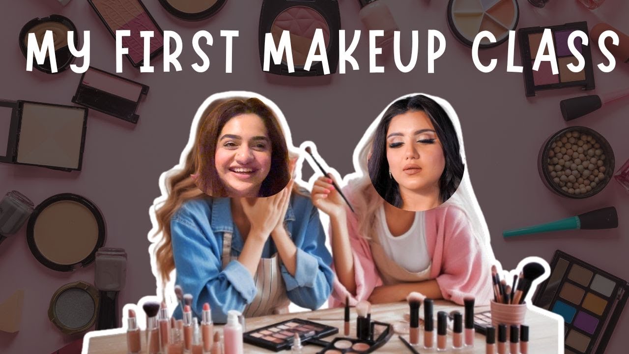 MY FIRST MAKEUP CLASS😍 | Learning Pro Tips & Tricks | FUN MAKEUP ...