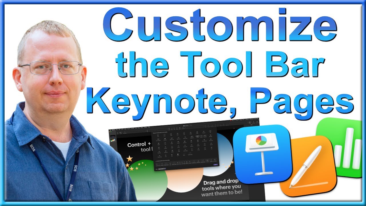 How to CUSTOMIZE the TOOL BAR in Keynote, Pages or Numbers 1 Minute Tip ...