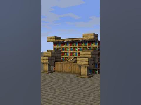 Minecraft Bookshelf Design #11 - YouTube