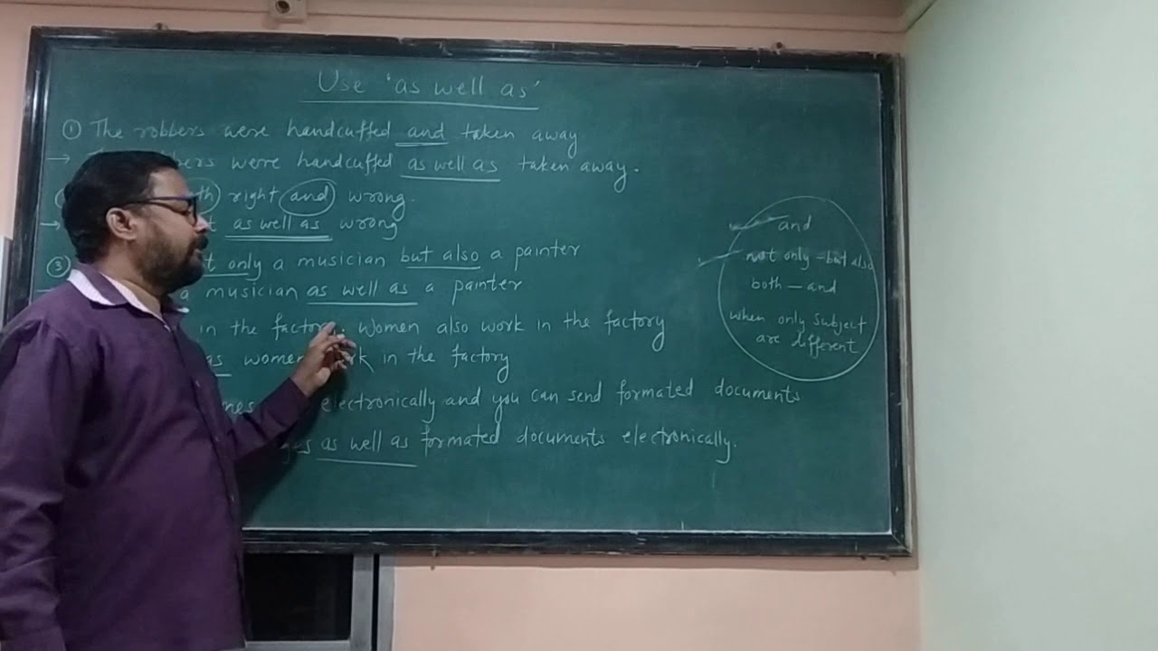 English Grammar,use 'as well as' - YouTube