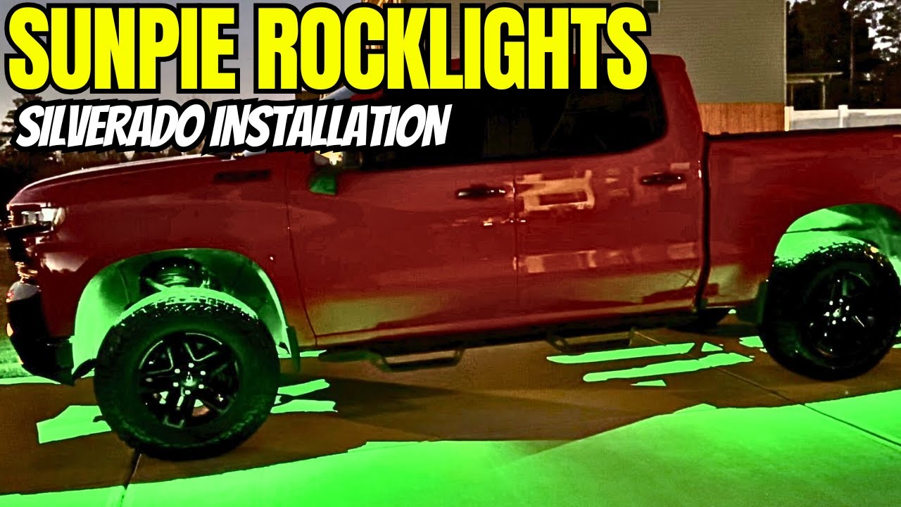 SUNPIE Rock Lights Installation | 2020 Chevy Silverado Trail Boss - YouTube
