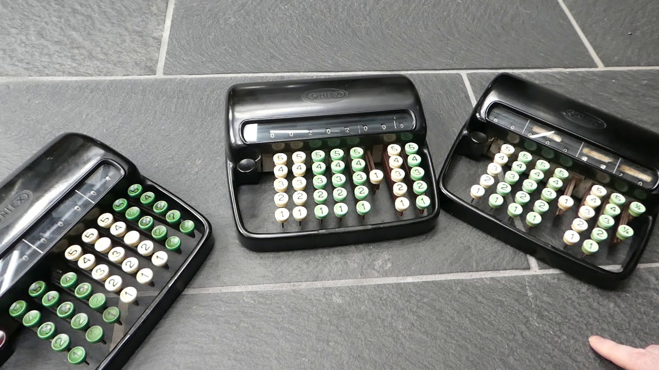 The Contex A Adding Machine - YouTube