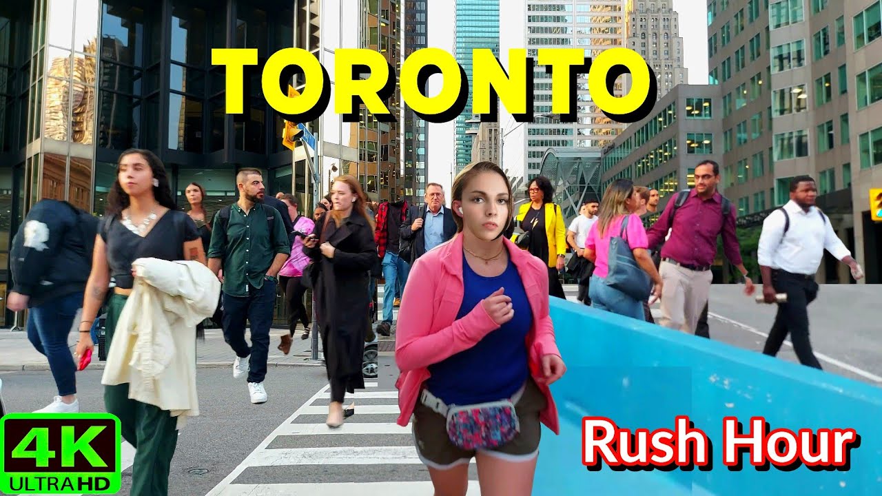 【4K】TORONTO RUSH HOUR AT TWILIGHT | DOWNTOWN TORONTO WALK - YouTube