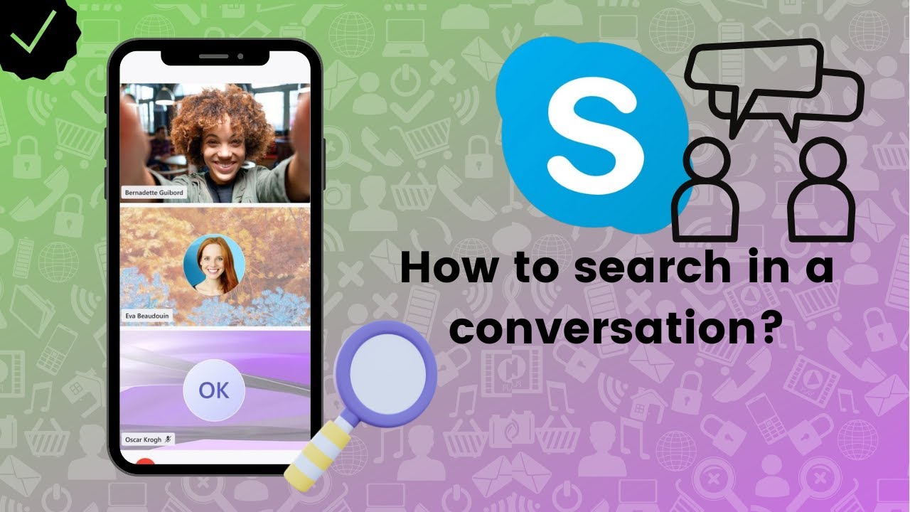 How to search in a conversation on Skype? - YouTube