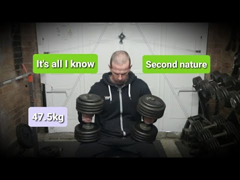Heavy 47.5kg Dumbbell Session | Road to 160kg Bench Press - YouTube