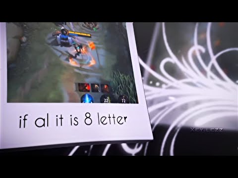 8 letters (gmv typograpy) mlbb free preset - YouTube