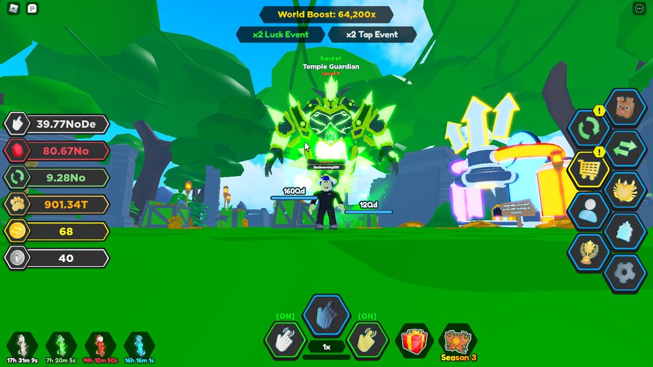 TEMPLE! HATCHING BEST SECRET!!! Tapping Legends X - YouTube