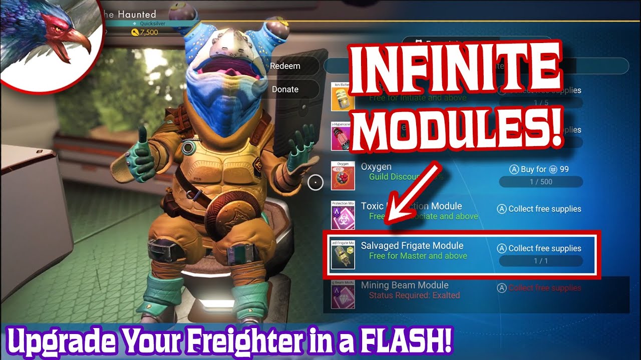 Get INFINITE Salvaged Frigate Modules FAST & EASY in No Man's Sky in ...