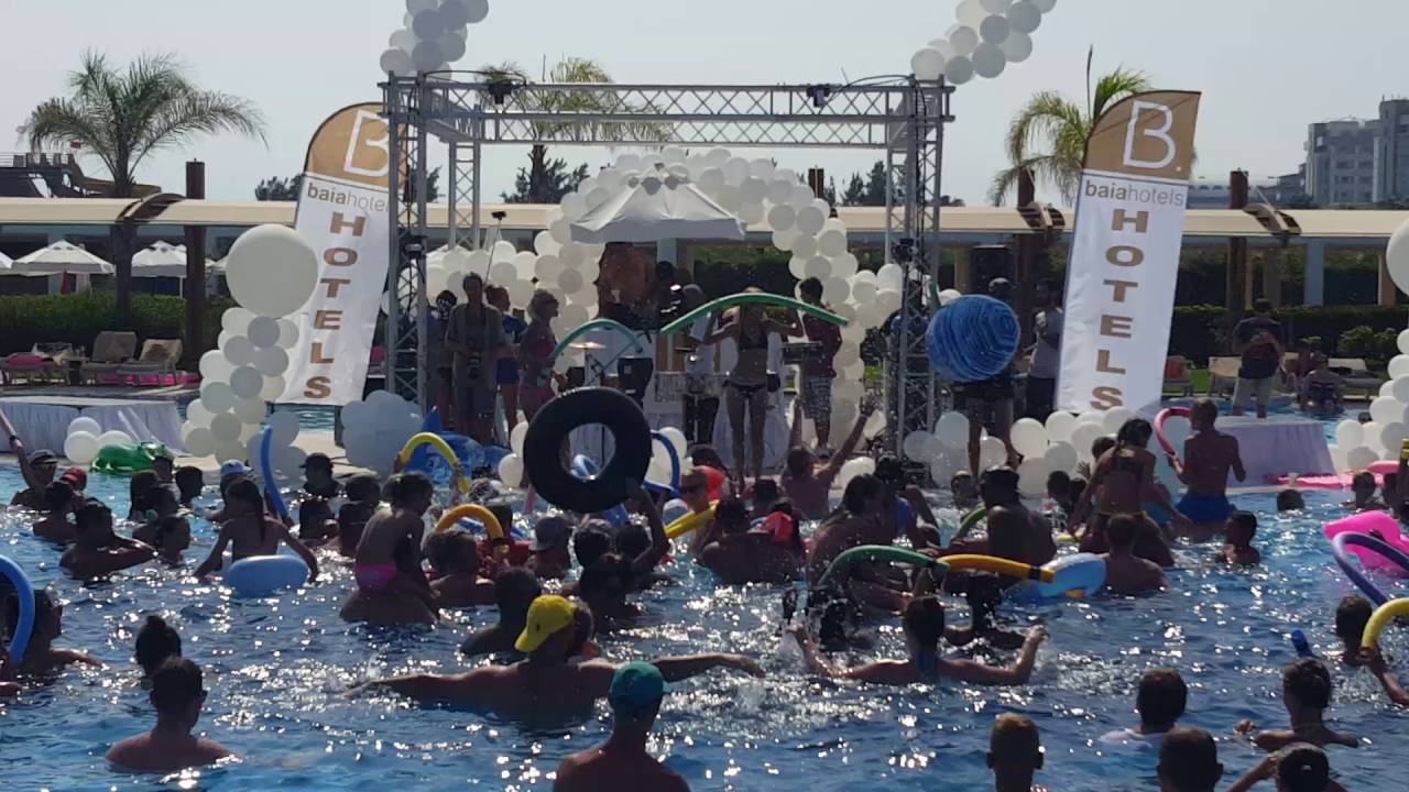 Baialara Hotel Antalya, Turkey: Pool Party - YouTube