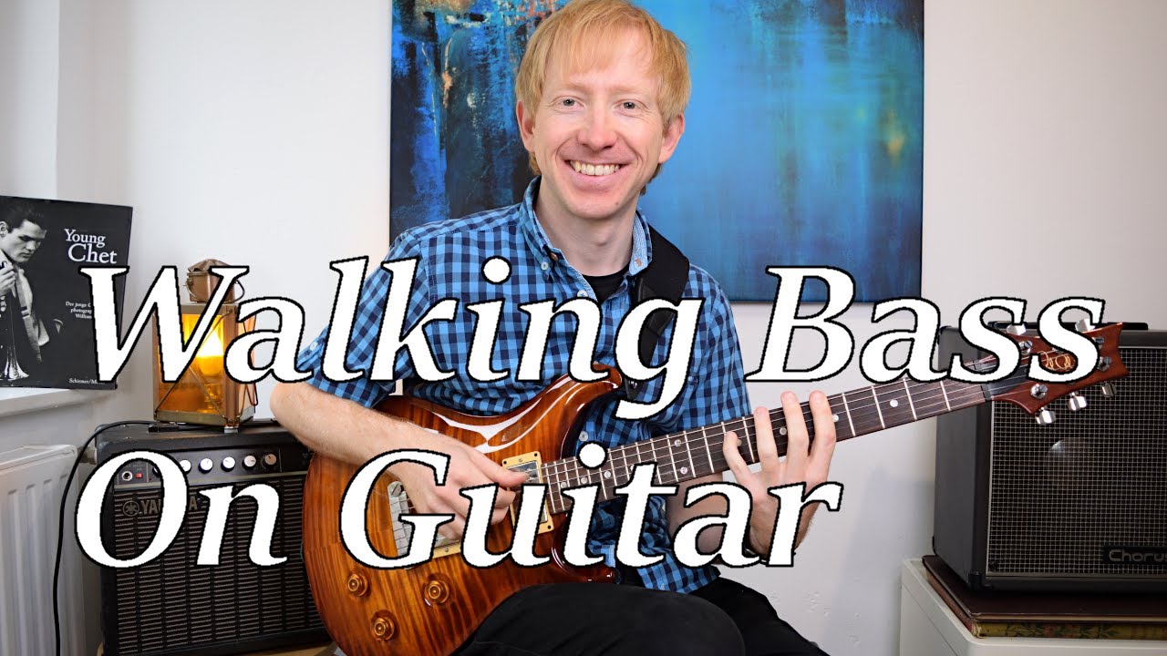 WALKING BASS COMPING ON GUITAR | Jazzguitar Lesson - YouTube