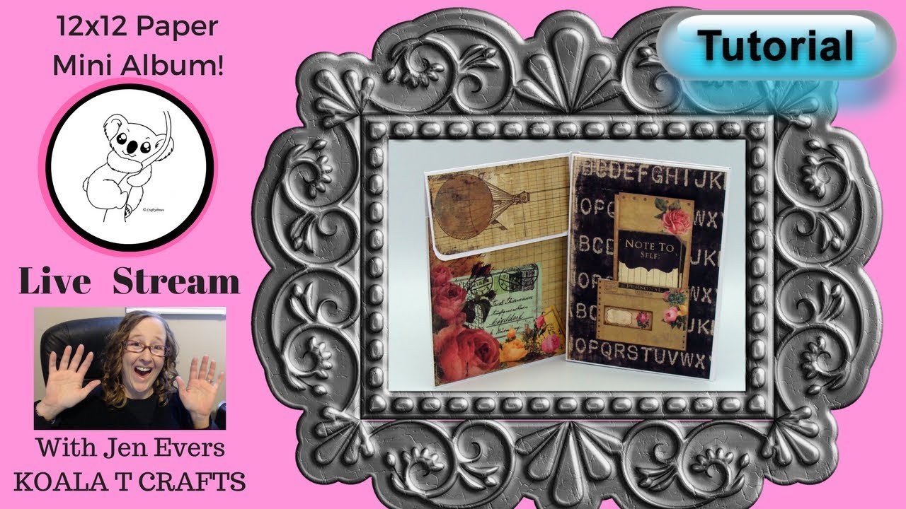 Part #2 Embellishing the Easy to make Small 12 x 12 One Sheet Mini ...