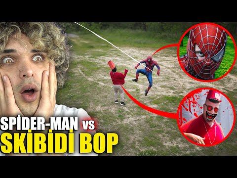 DOM DOM YES YES vs SPİDERMAN FİGHT ! - GERÇEK HAYATTA DRONE KAMERASINA YAKALANDI !! 😱