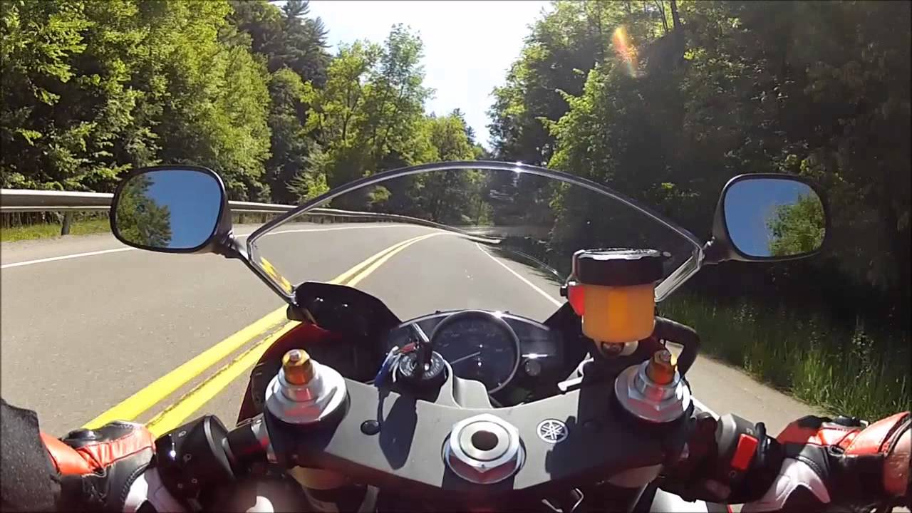 Yamaha YZF-R6 Country Ride R6 GoPro Hero 2 with remote microphone - YouTube