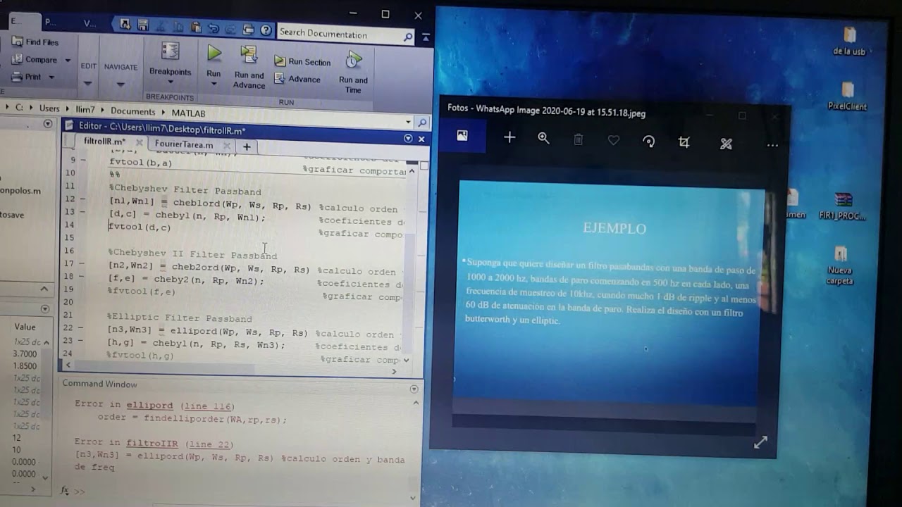 Filtros IIR MATLAB - YouTube