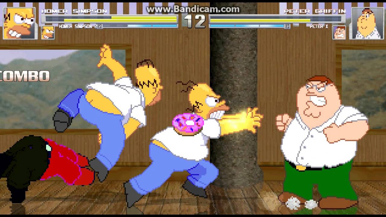 MUGEN; (Team Homer vs Team Peter) - YouTube