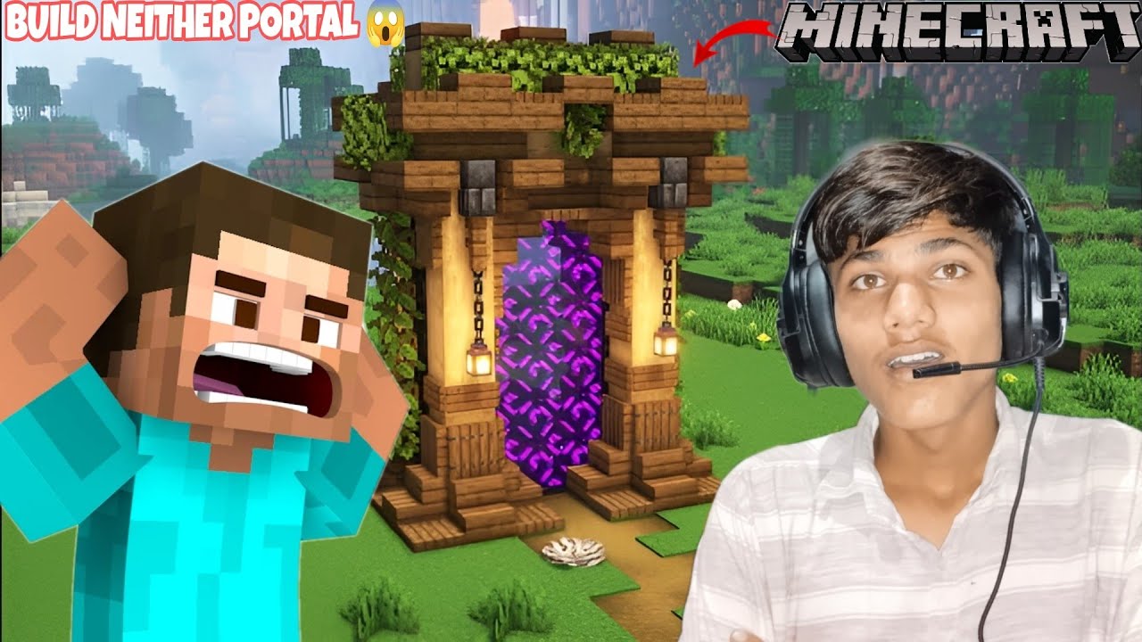 Minecraft Build a Neither portal 😱#gaming #minecraft - YouTube