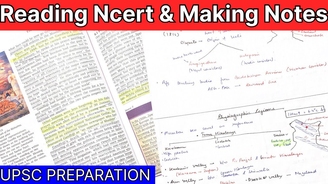 How to read Ncert & make notes for UPSC Exam - YouTube