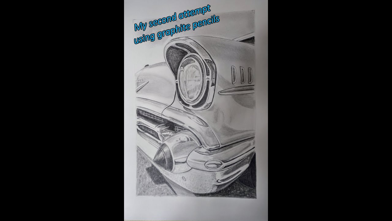 My second attempt drawing using graphite pencils. Time lapse video ...