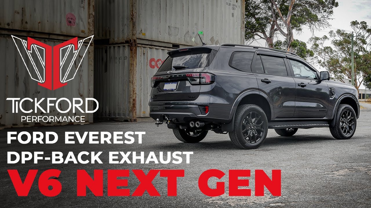 V6 Next Gen Ford Everest | Tickford DPF-Back Exhaust - YouTube