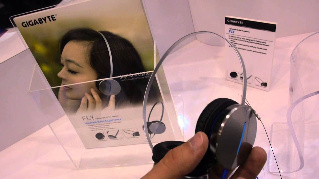 Gigabyte Fly On Ear Headphones Hands On - YouTube