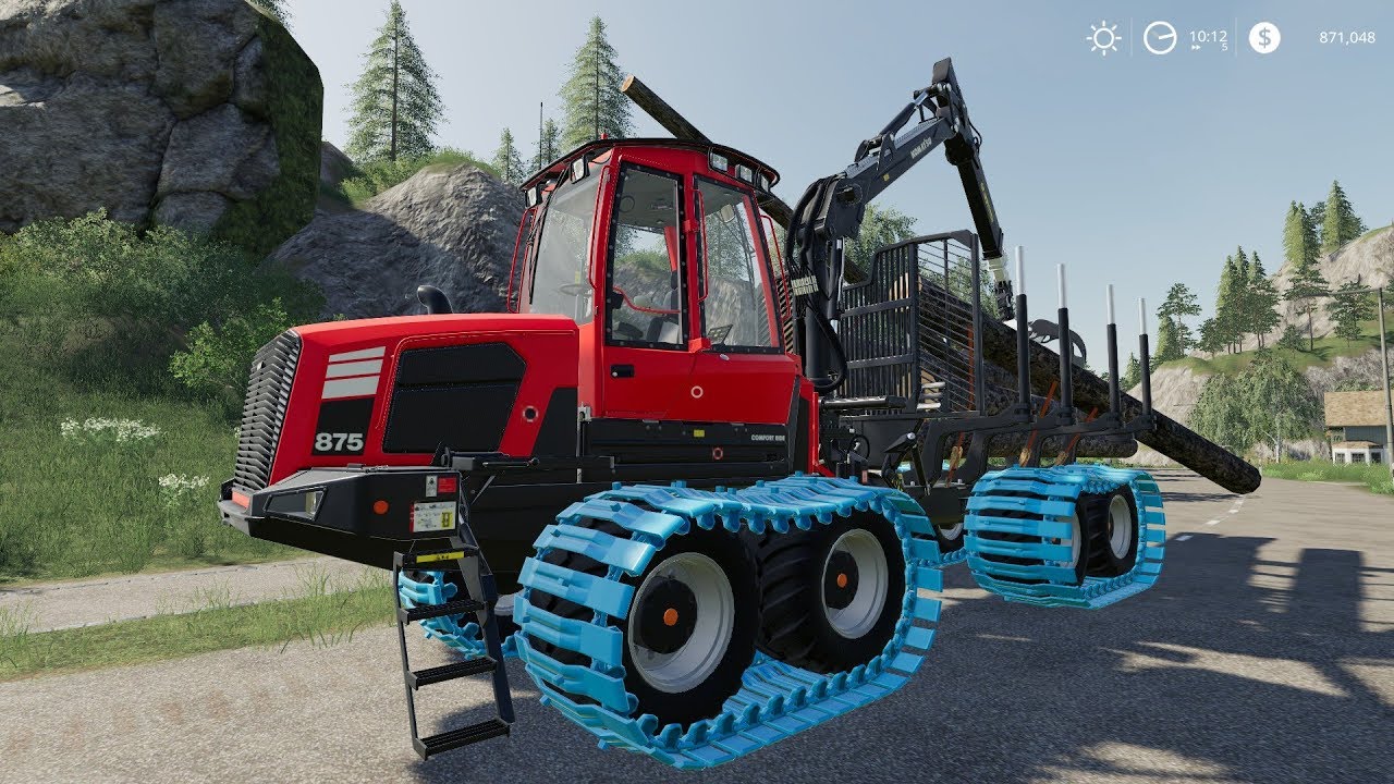 Farming Simulator 19 Komatsu Forwarder - YouTube