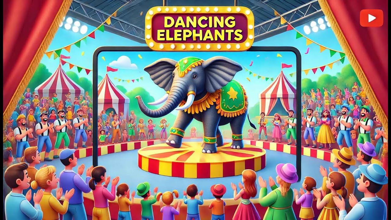Sing Along with the Dancing Elephants | Kids Circus Song - YouTube