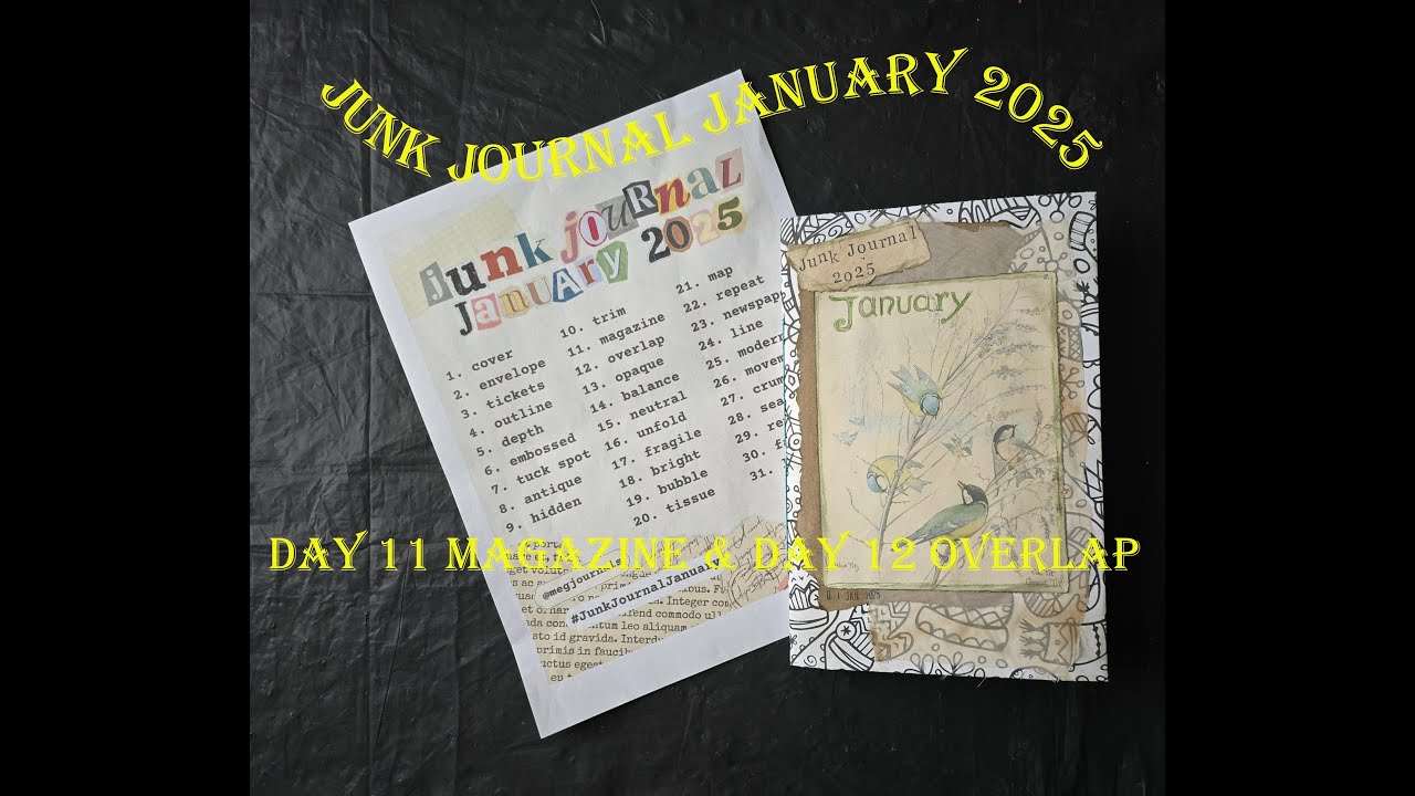 Junk Journal January 2025 Prompts - Magazine & Overlap - Days 11 & 12 # ...