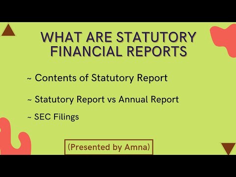 What are Statutory Financial Reports & its Contents | Statutory vs ...