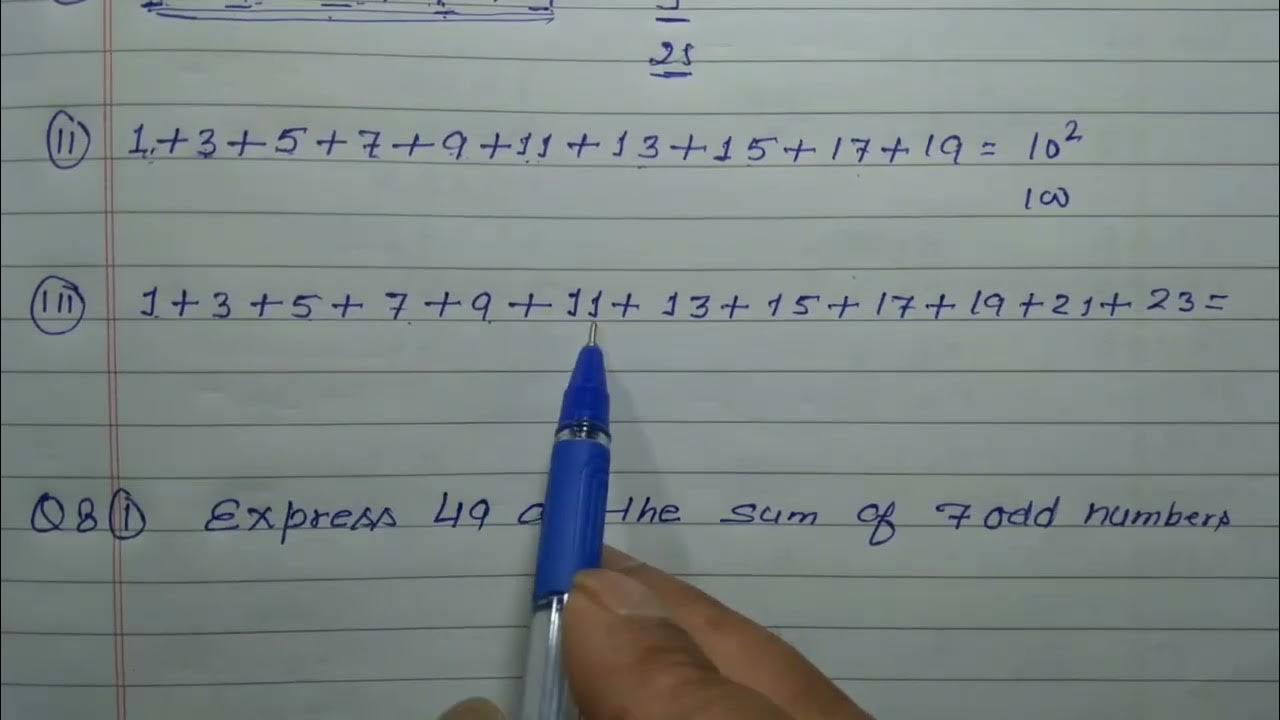 Class 8 - Exercise 6.1 - Q 7 | Without adding find the sum - YouTube