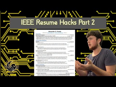 IEEE UCF - 7 More Resume Hacks - YouTube