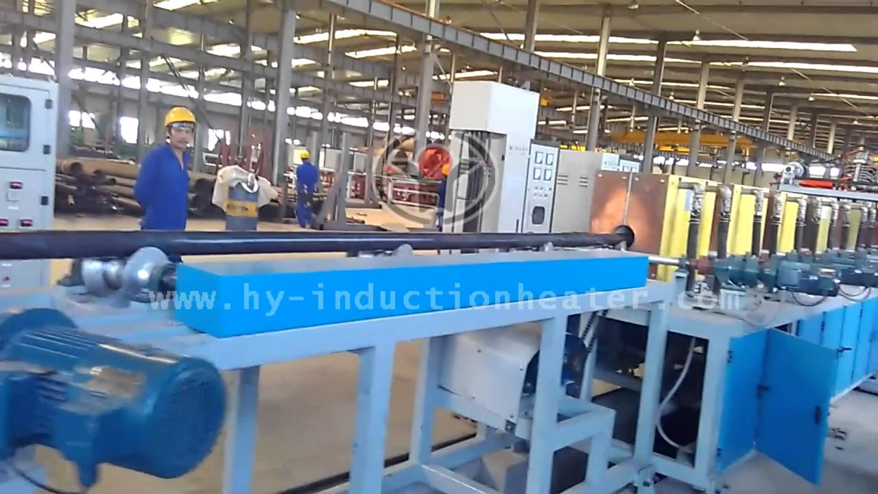 Quenching and tempering for oil pipe,steel tube - YouTube