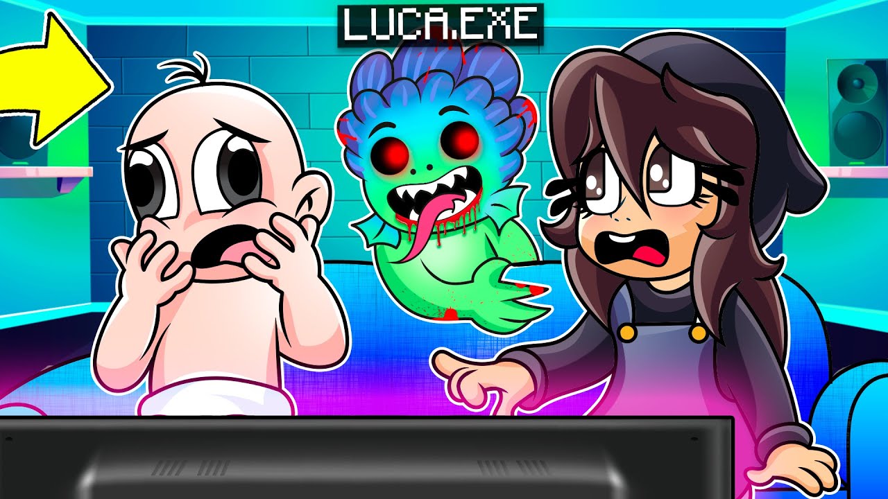 ¡1 NOCHE con LUCA.EXE en MINECRAFT!😭😱 - BEBENOOBSI Y BEBENOOB VS ...