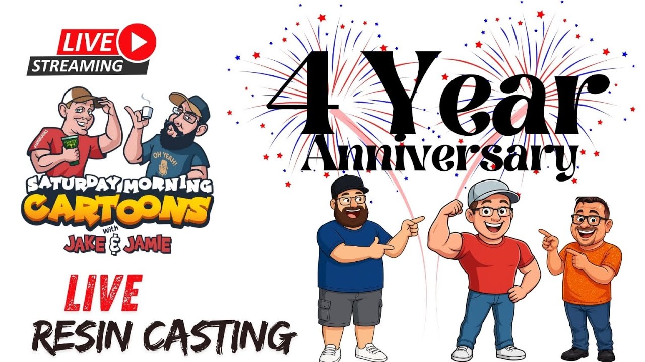 4 Years and Just Getting Started - Saturday Morning Cartoons LIVE Resin ...