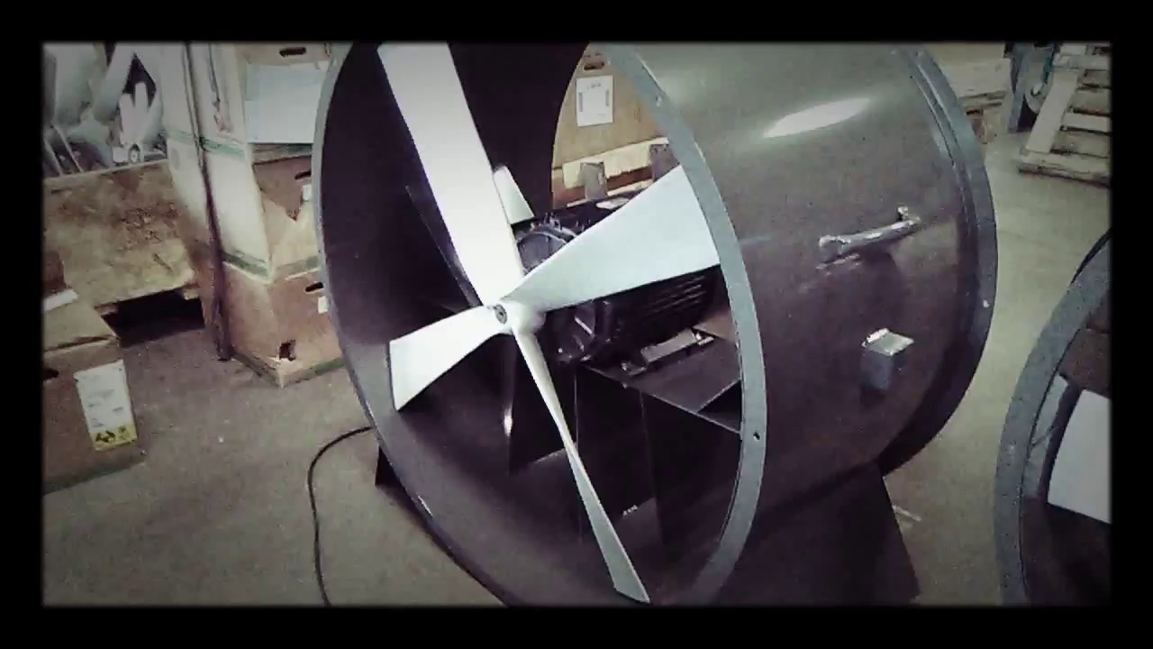 Huge industrial fan testing - YouTube