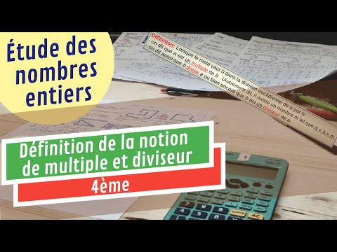 Leçon - Définition de la notion de multiple et diviseur - YouTube