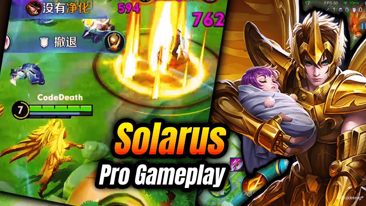 Solarus - Pro Gameplay 2024 - Saint Seiya Skin - Honor of Kings Global ...