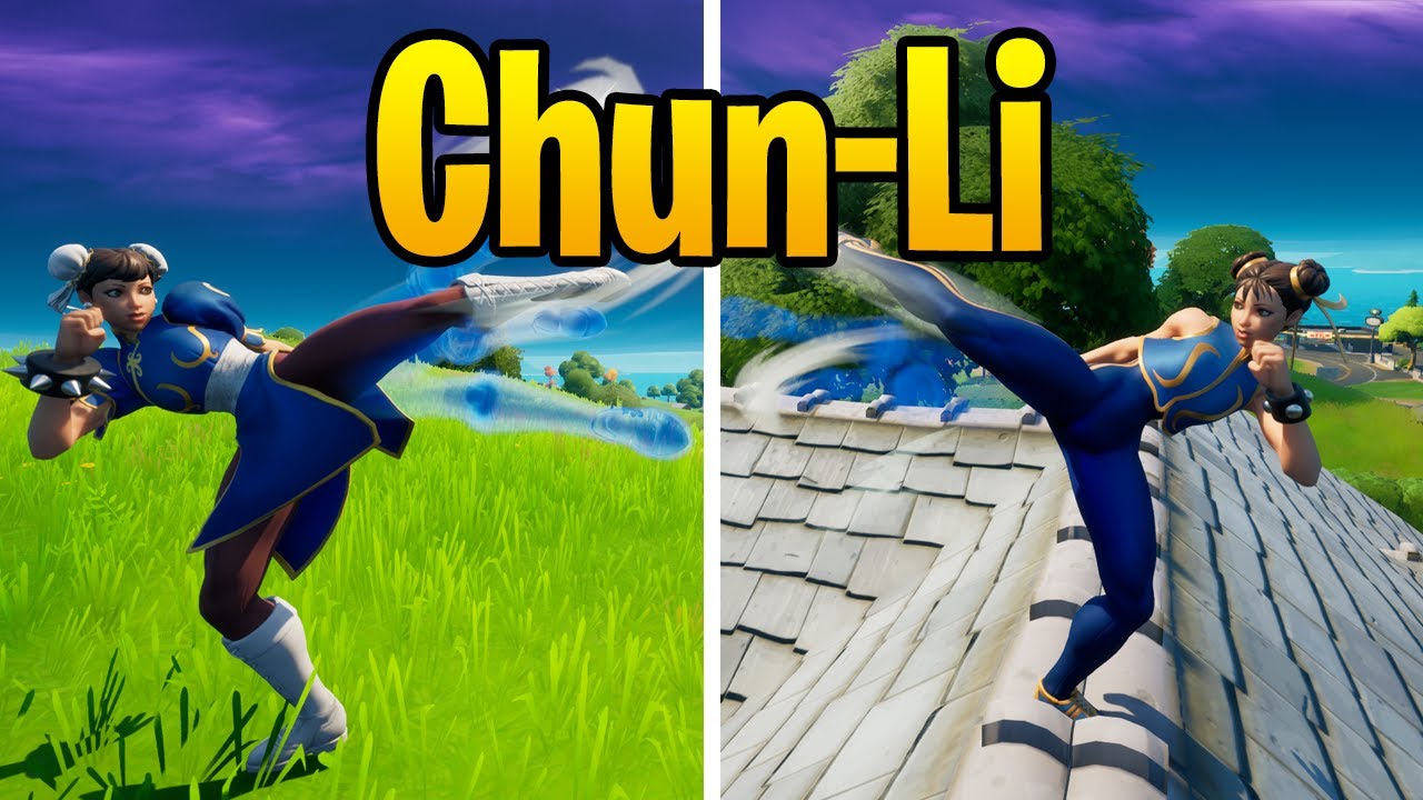 Chun-Li Skin Gameplay + Review in Fortnite! (Street Fighter Crossover ...