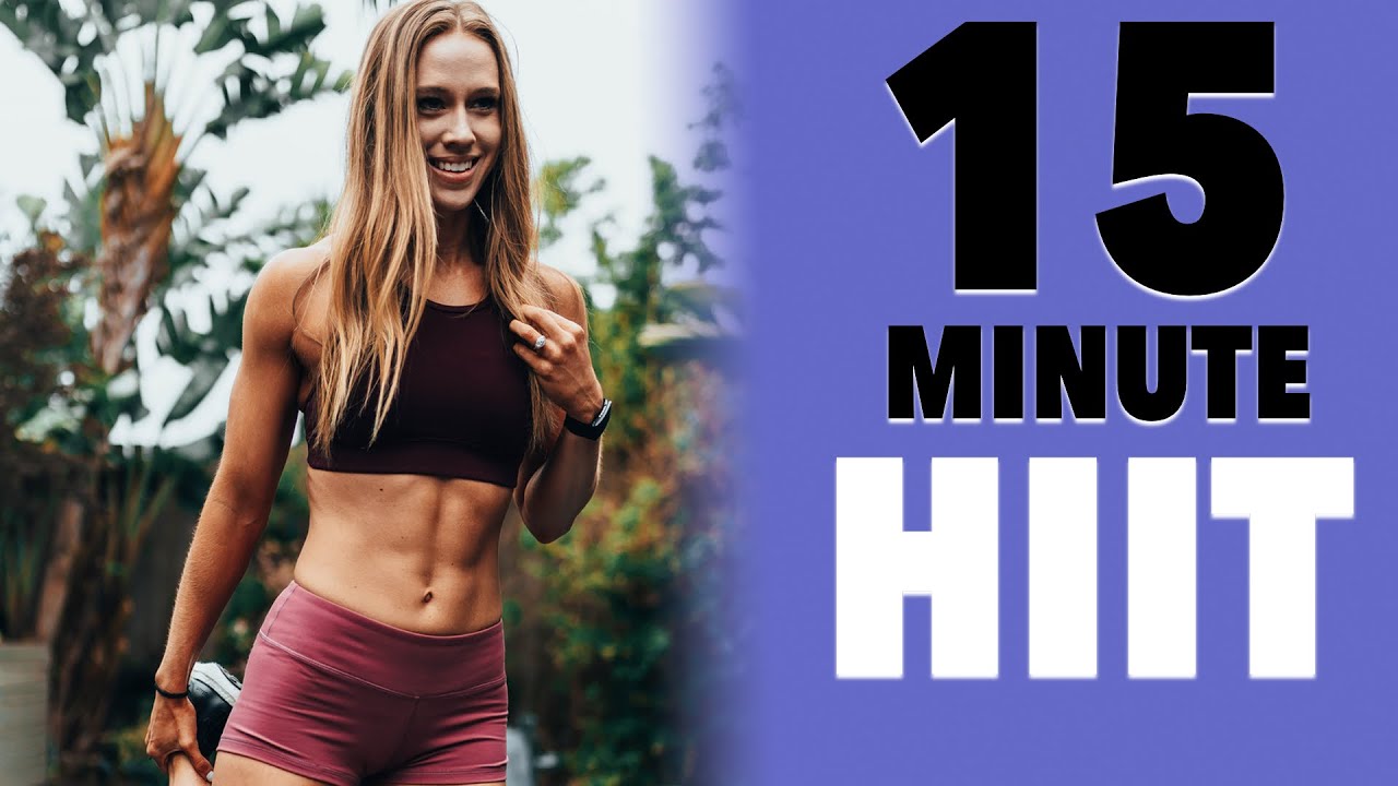 15-MINUTE AT HOME HIIT WORKOUT | FOLLOW ALONG WORKOUT - YouTube