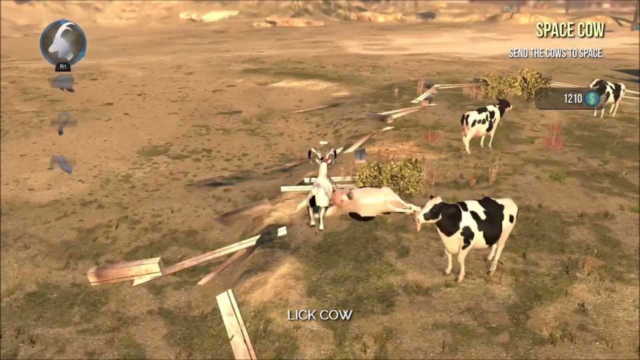 Goat Simulator: PAYDAY - Space Cow Prank - YouTube