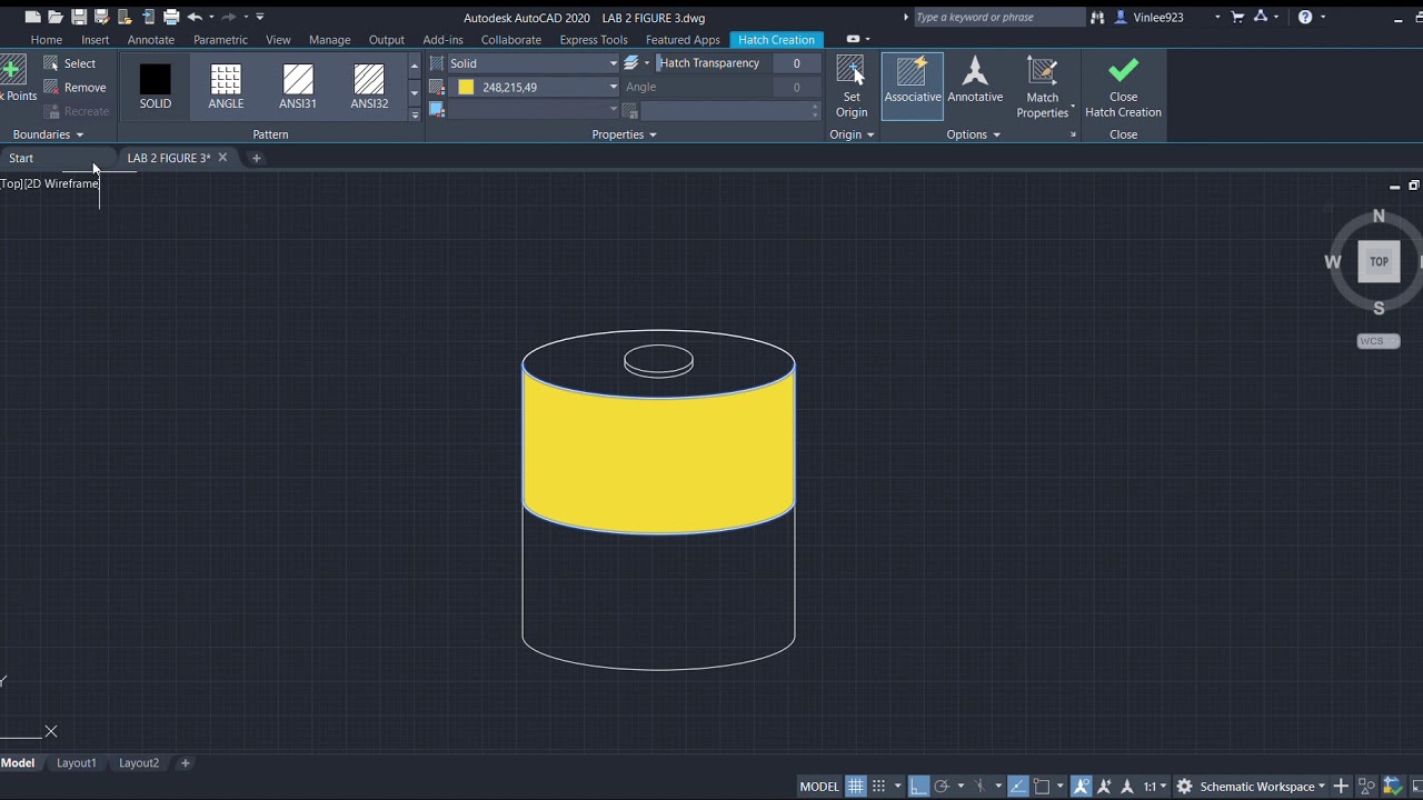 (VC20019)LAB 2 FIGURE - HOW TO DRAW 3D BATTERY IN AUTOCAD 2020 - YouTube
