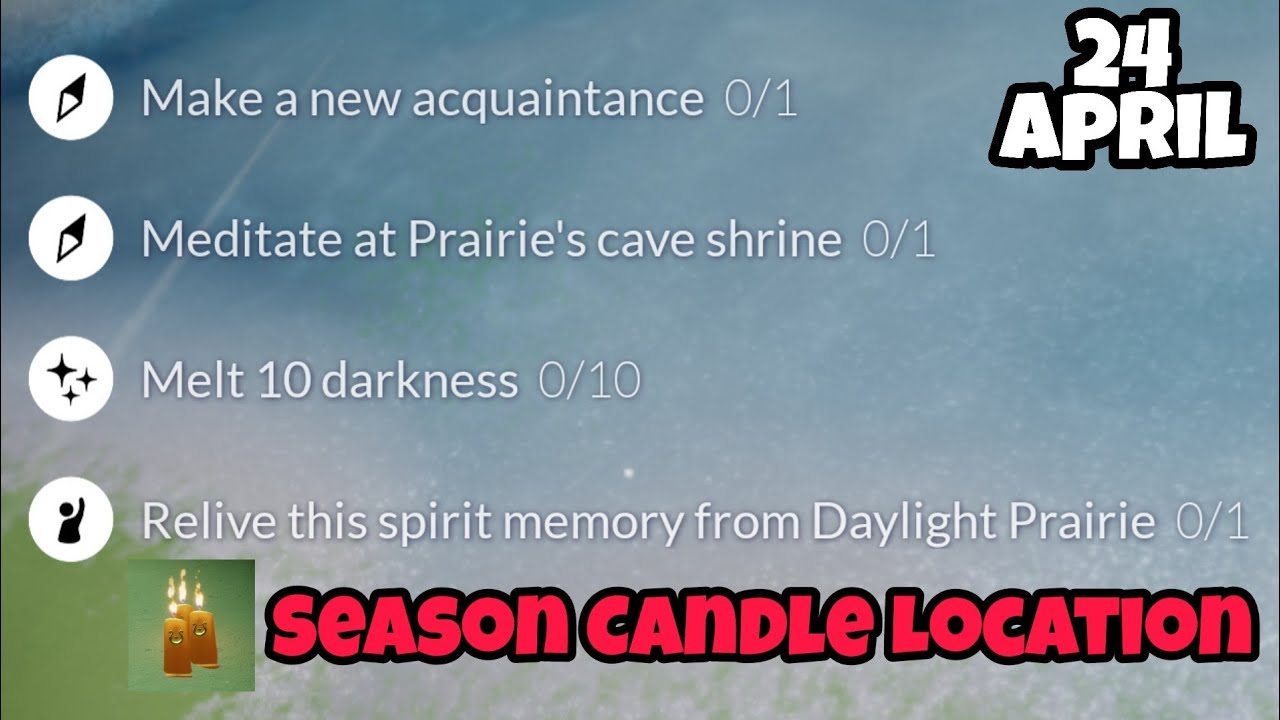 Daily Mission 24 April - Meditate at Prairie's Cave Shrine - Make a new ...