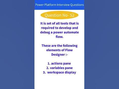 Day 52 What is Power Automate Flow Designer | power automate interview questions - YouTube