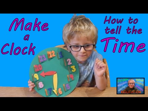 How to tell the time - Making a clock | Kids Educational Videos - YouTube